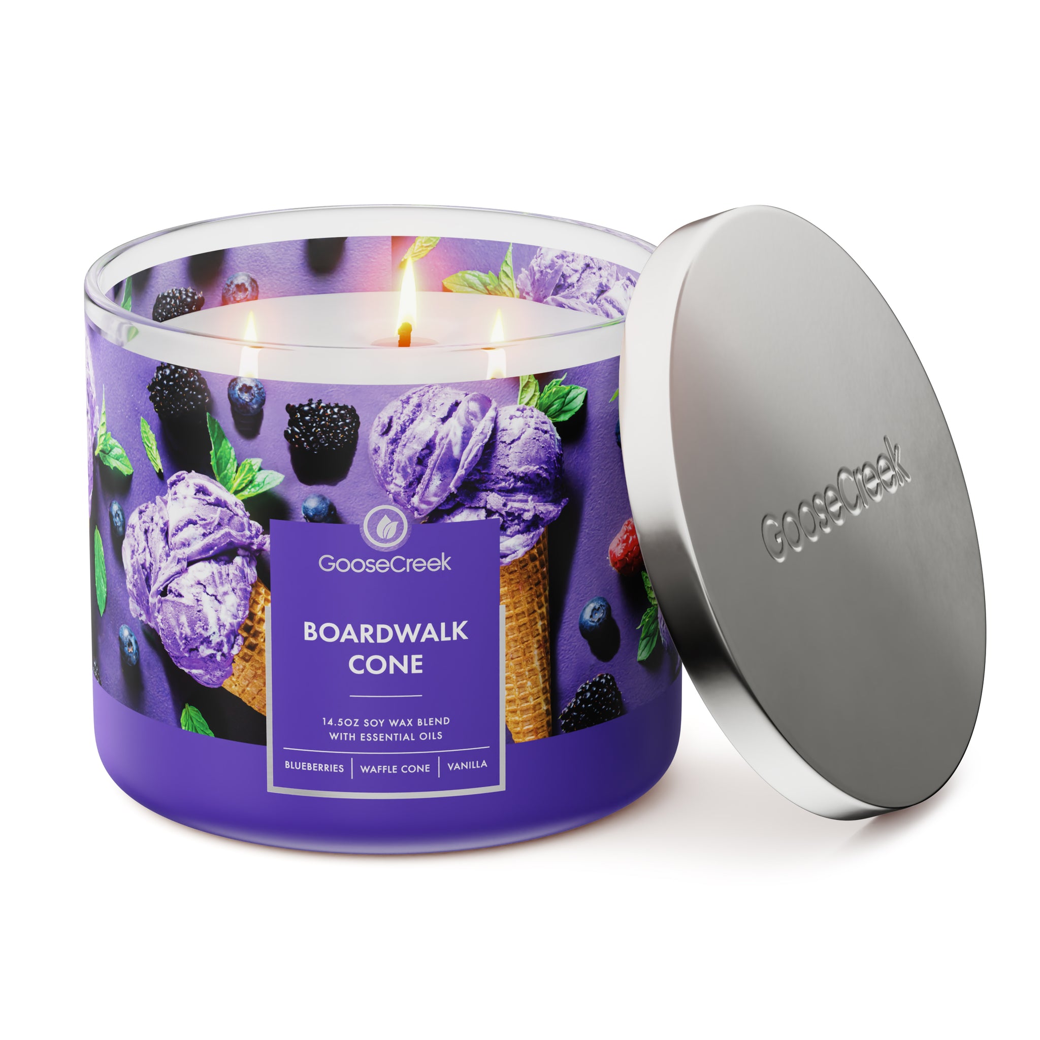 Boardwalk Cone 3-Wick Candle - Refreshing Summer Scent | Shop Now ...