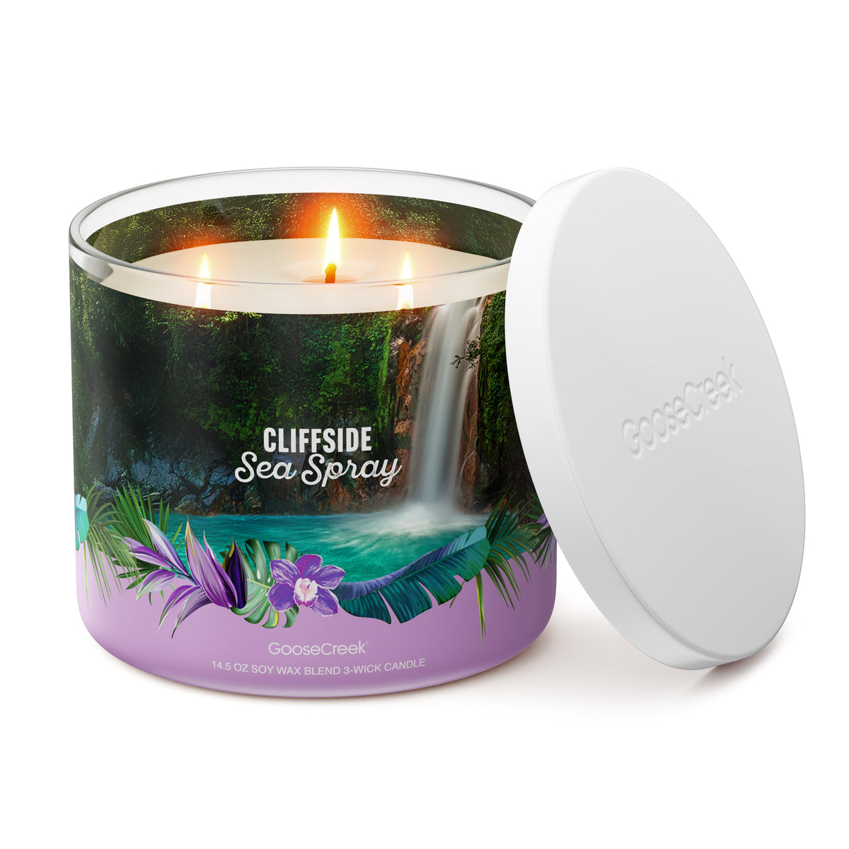 Cliffside Sea Spray 3-Wick Candle - Coastal Fragrance for a Scenic ...