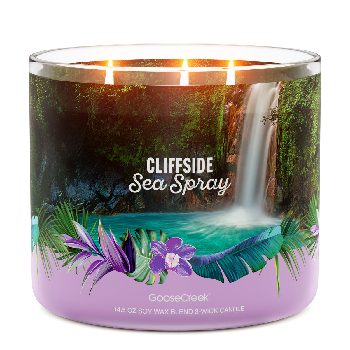 Cliffside Sea Spray 3-Wick Candle - Coastal Fragrance for a Scenic ...