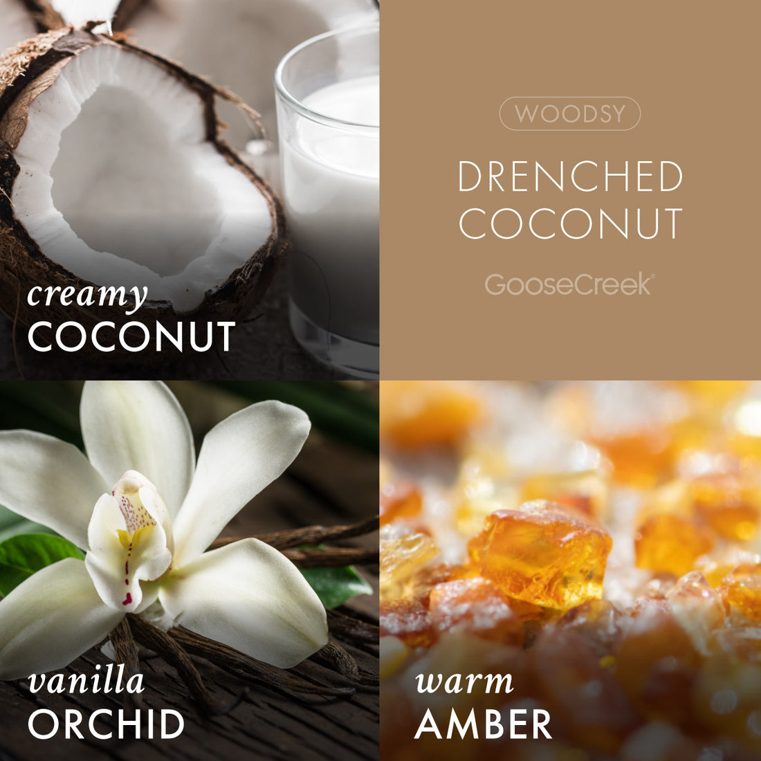 Drenched Coconut - Fragrance Refill – Goose Creek Candle