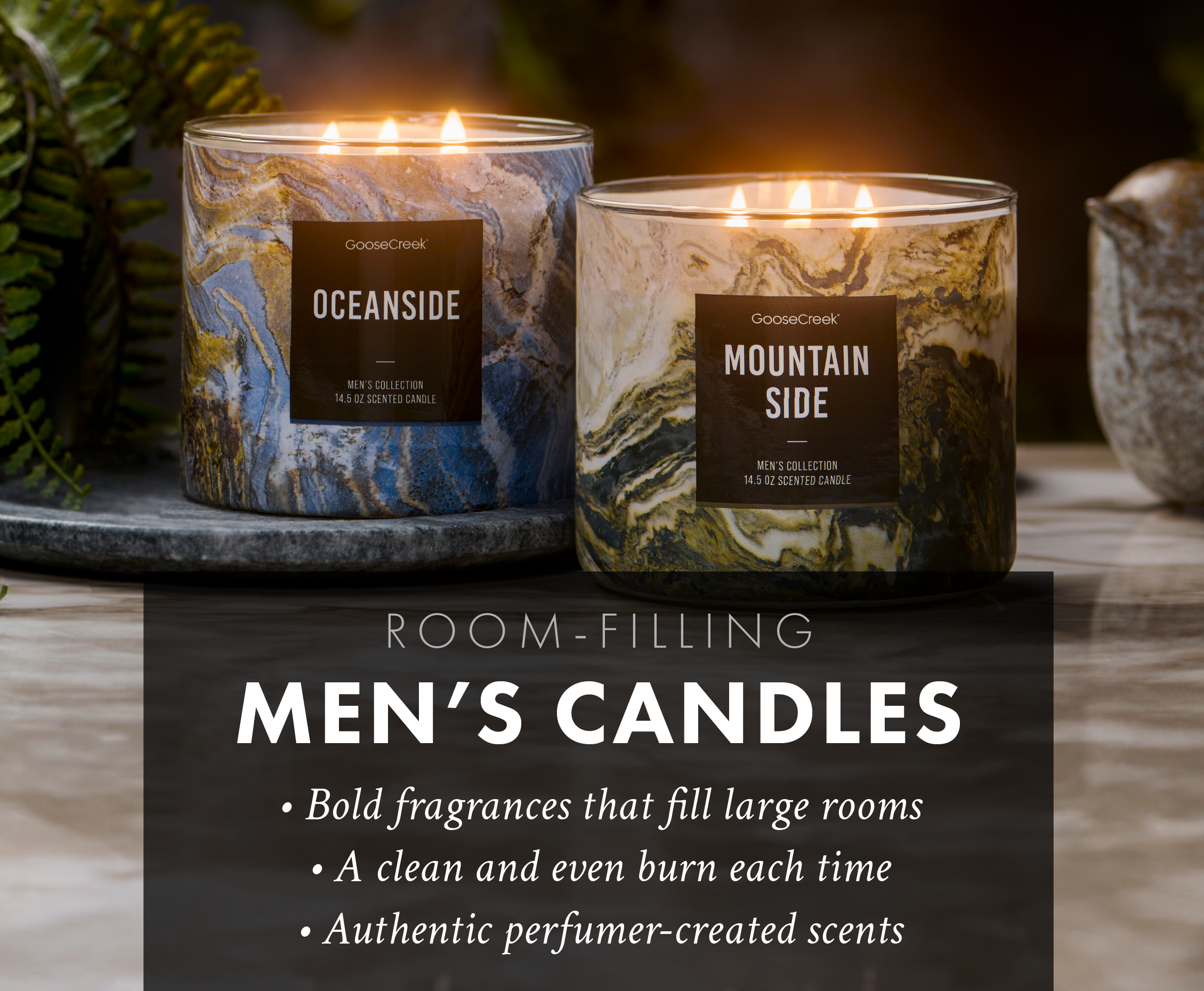 Candles for Men - Manly Candle Scents – Goose Creek Candle