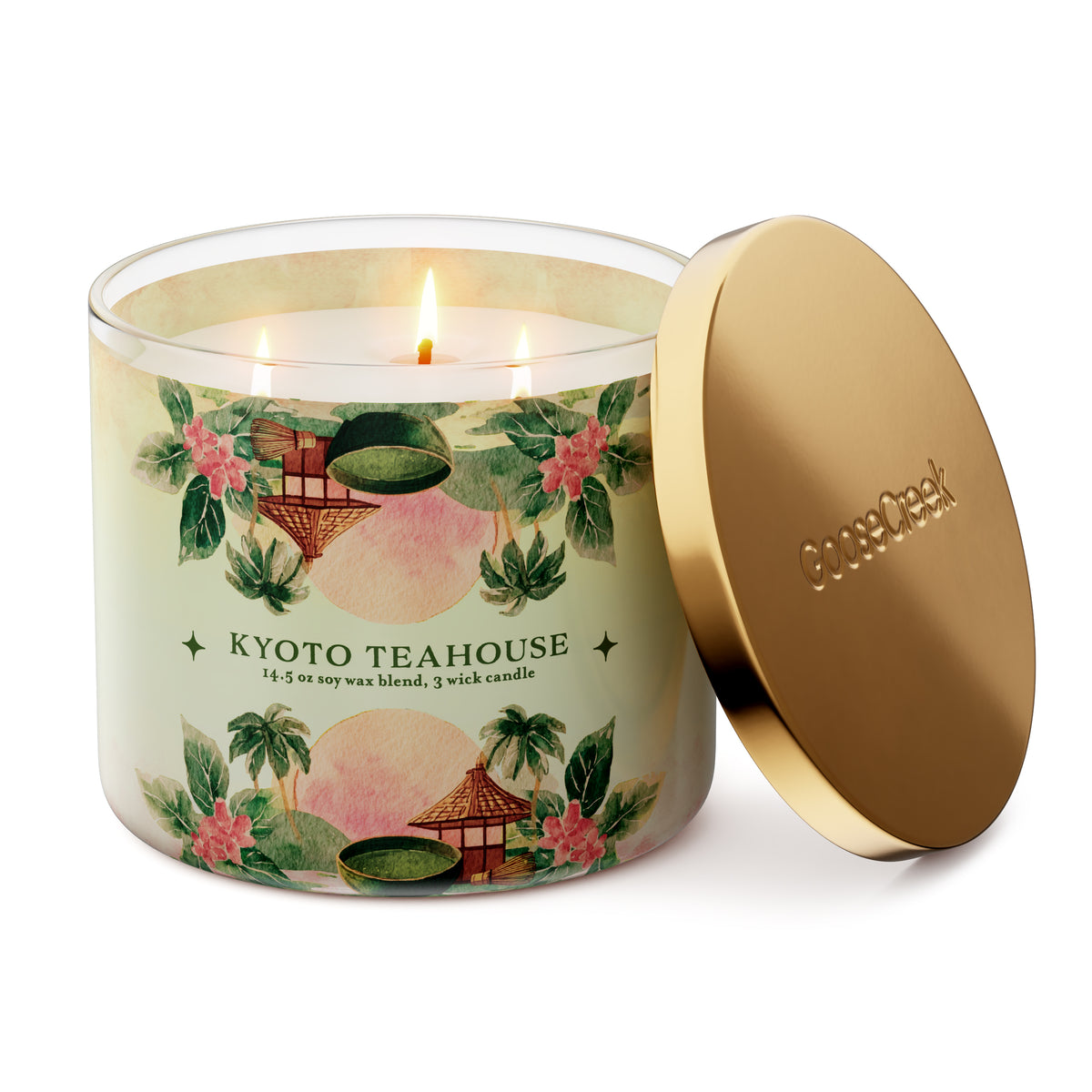 Kyoto Teahouse - 3-Wick Candle - Fragrance for Your Home! – Goose Creek ...