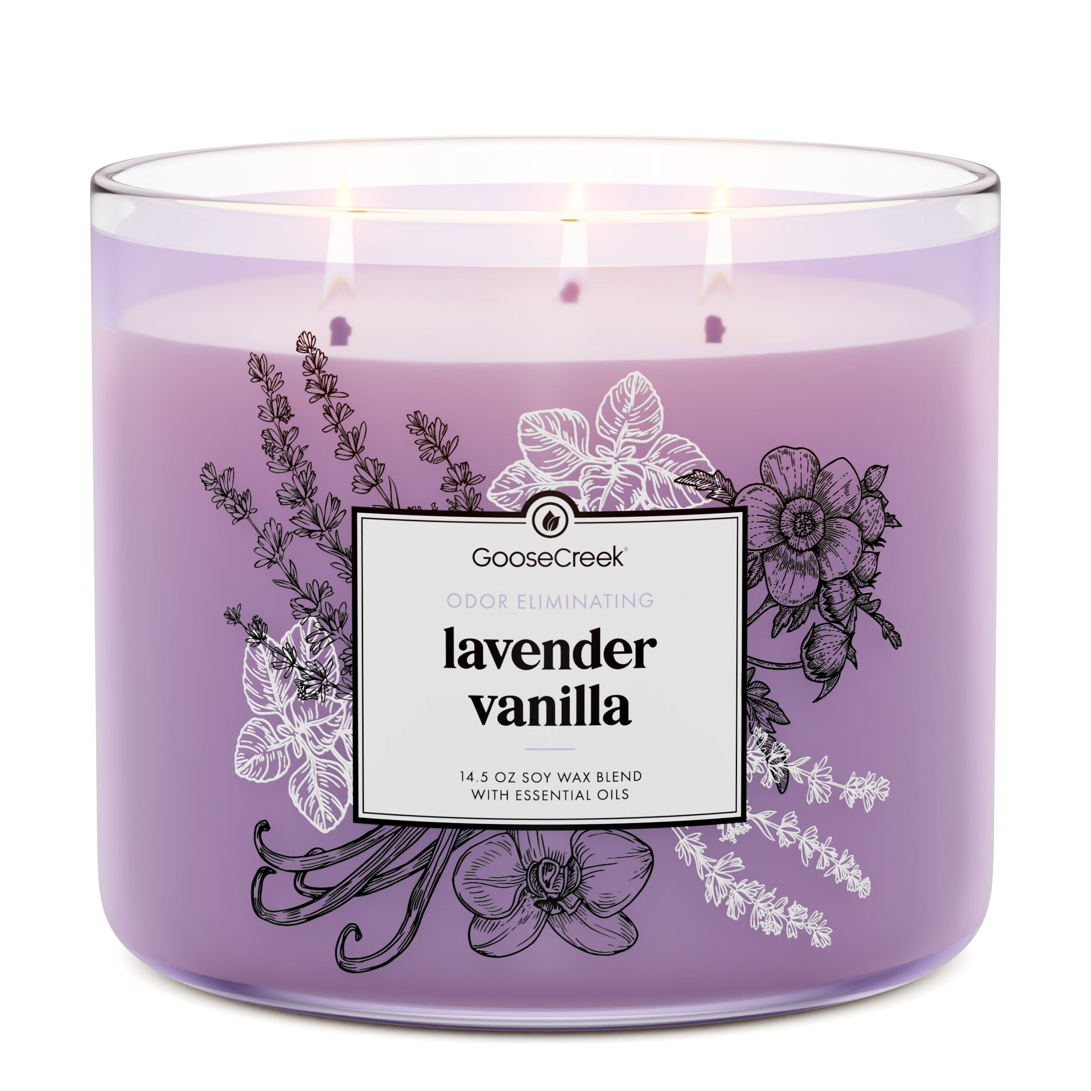 Lavender Vanilla Odor Eliminating Candle – Goose Creek Candle
