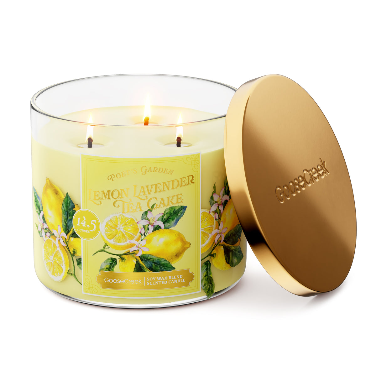 Lemon Lavender Tea Cake 3-Wick Candle – Goose Creek Candle