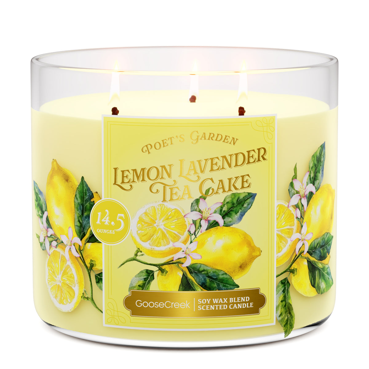 Lemon Lavender Tea Cake 3-Wick Candle – Goose Creek Candle
