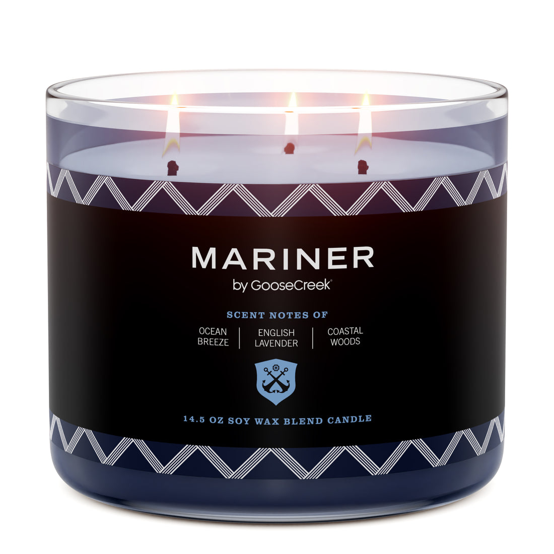 Mariner 3-Wick Candle - Masculine Fragrance for Ambiance and Fun ...