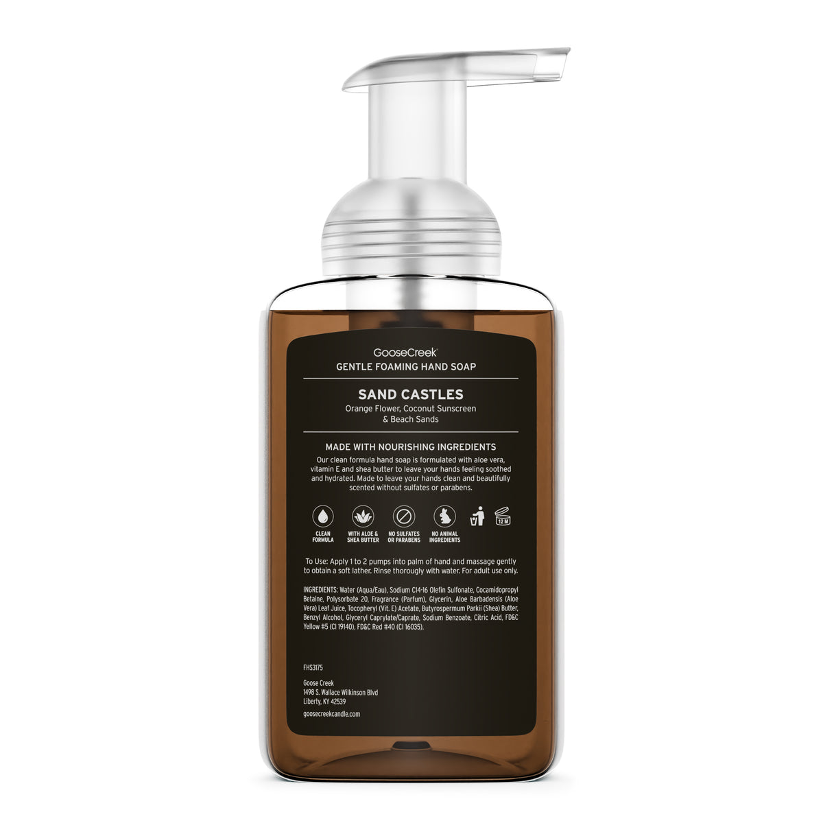 Sand Castles Lush Foaming Hand Soap - 9.1 fl. oz. – Goose Creek Candle