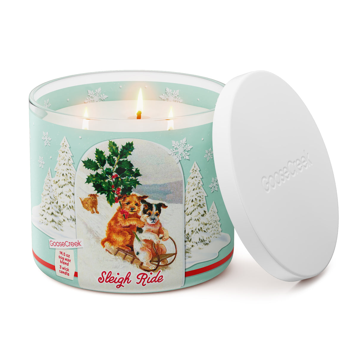 Christmas Sleigh Ride 3-Wick Candle: Magical Scents for Festive ...